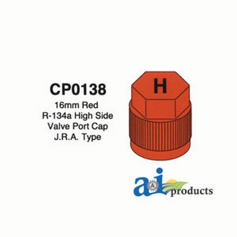 16Mm Red R-134A High Side Valve Port Cap J.R.A. Type (10 Pack) CP0138 ...