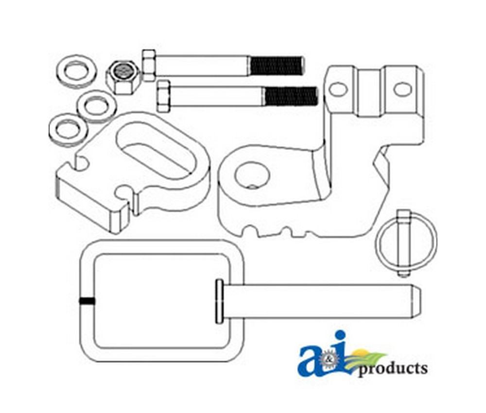 Clevis Assembly; Drawbar RE159503 | Agcon Supply