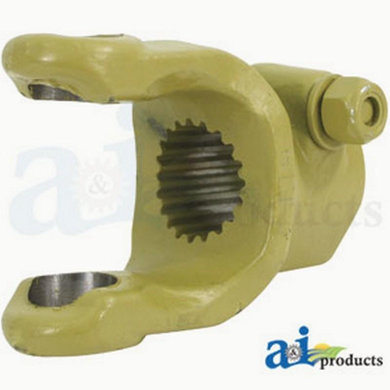 Implement Yoke, Splined 1 3/4" - 20 Spline with Interfering Clamp Bolt ...