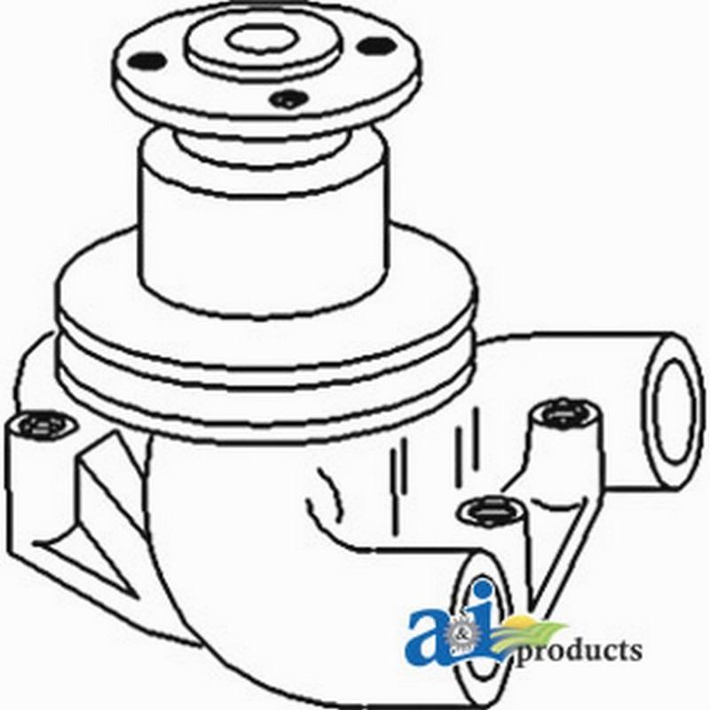 Pump, Water with Single Pulley 734932M91 | Agcon Supply